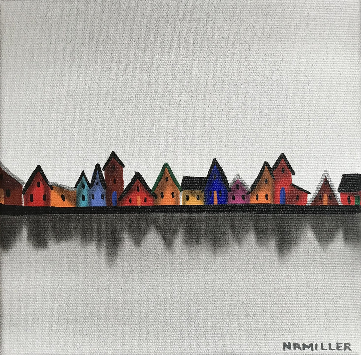 Drawn Lines- 8 X 8” – NRMiller Art